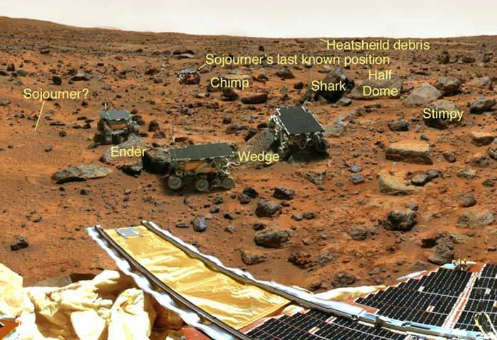 Mars probe may have spotted lost rover | New Scientist