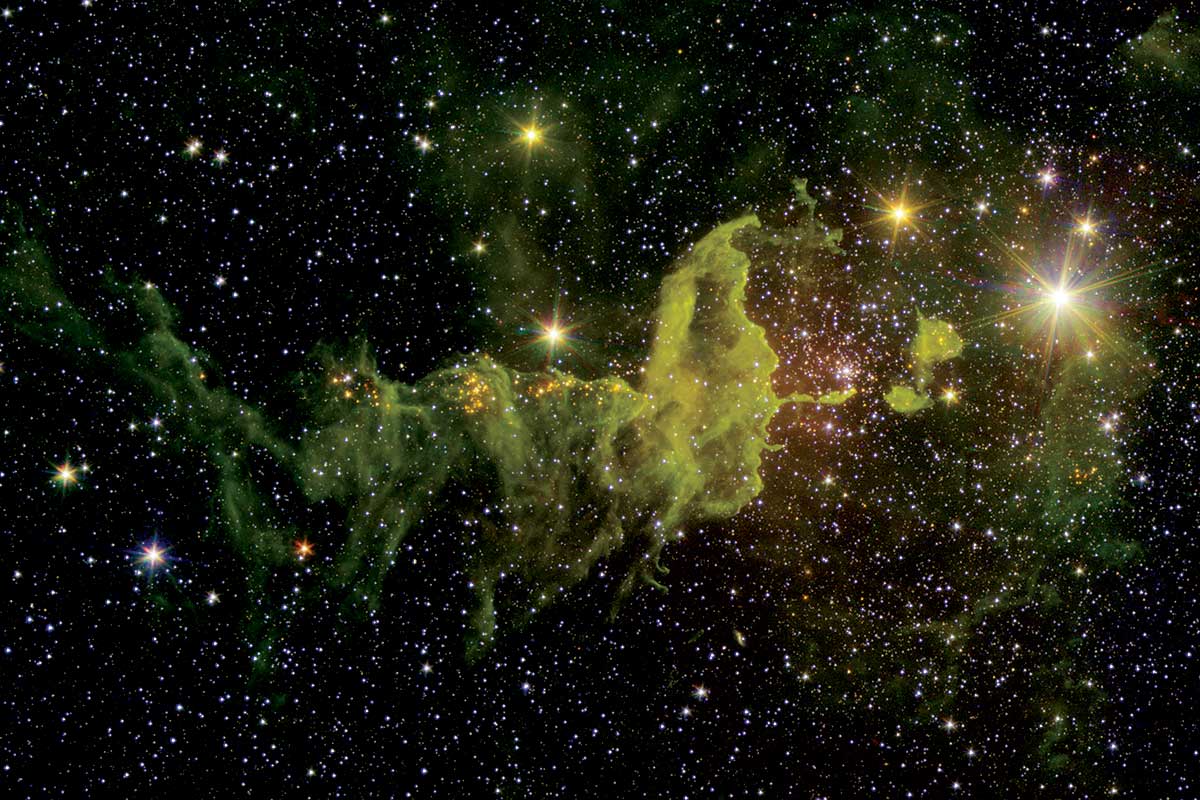 See a cosmic spider as it entices a nearby galaxy | New Scientist